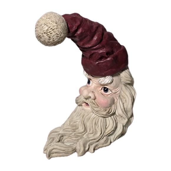 Crescent | Holiday | Vintage Christmas Crescent Moon Santa Clause Resin ...